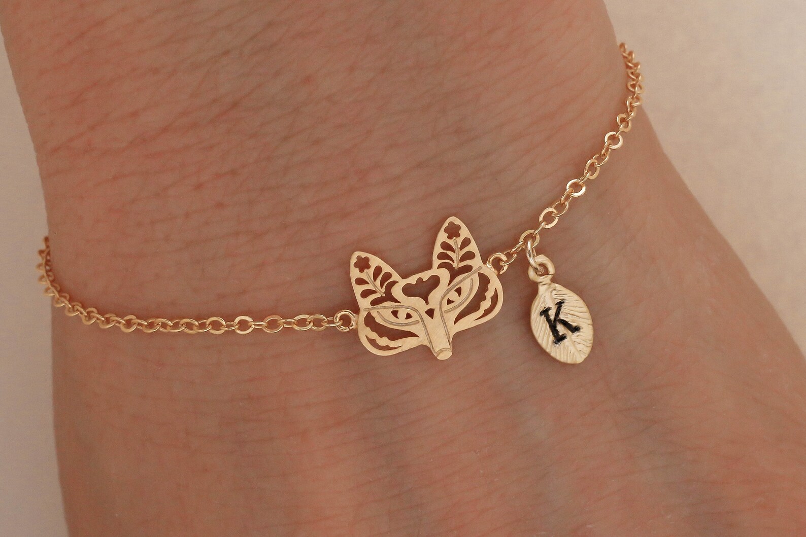 Fox Bracelet. Fox Jewelry. Custom Bracelet. Personalized | Etsy