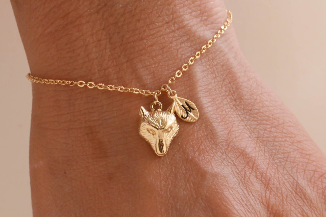 Wolf Bracelet. Wolf Necklace. Wolf Jewelry. Personalized | Etsy