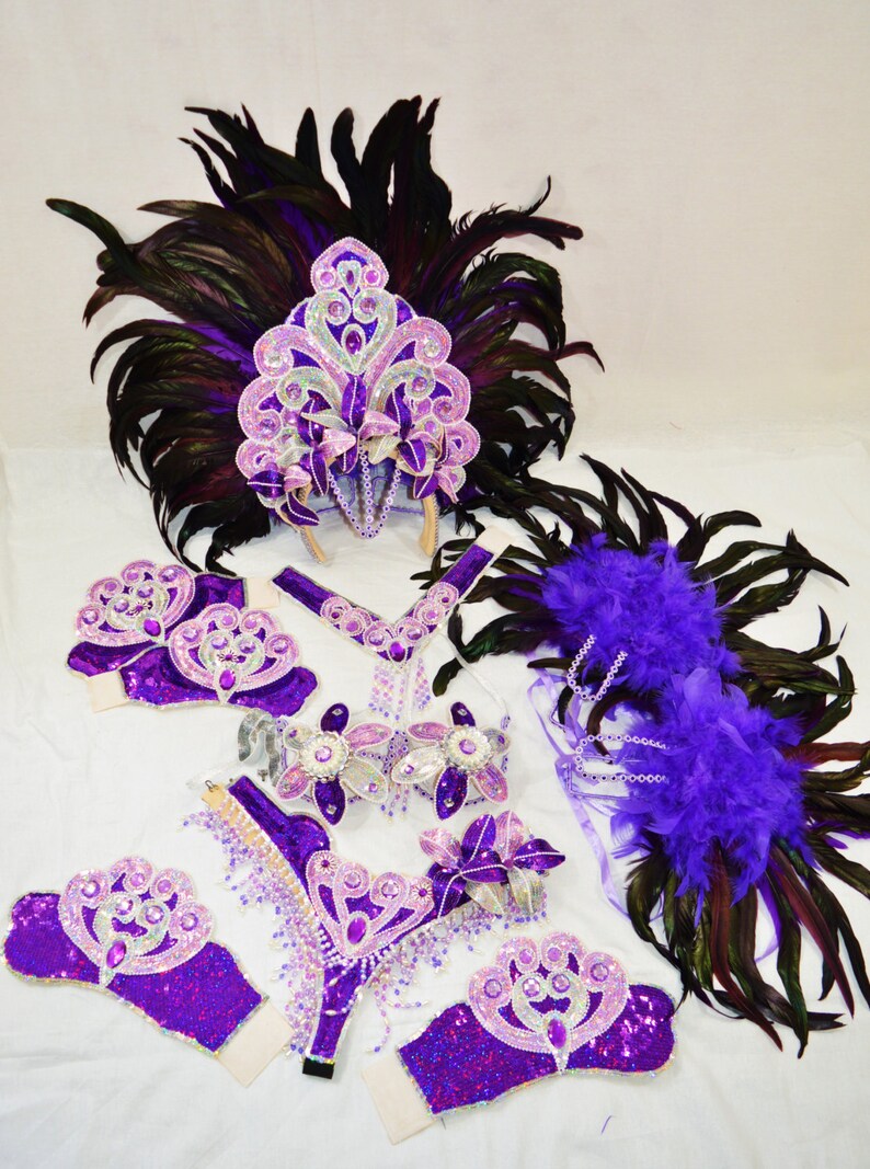 Samba Brazilian Purple Rio Carnival SAMBA Dance COSTUME - Etsy