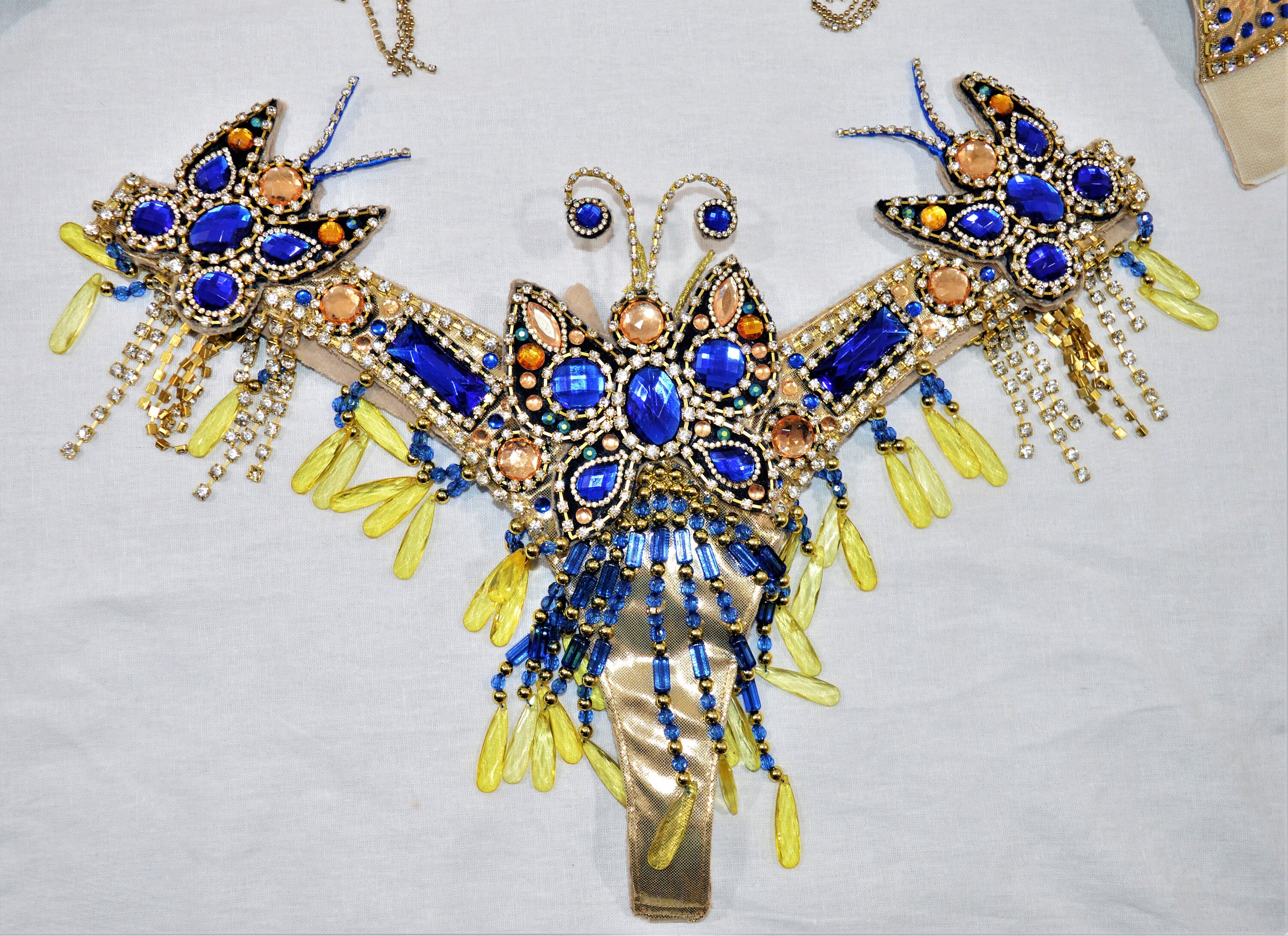 Blue Butterfly Brazilian Rio Carnival SAMBA Dance COSTUME Bikini/show ...