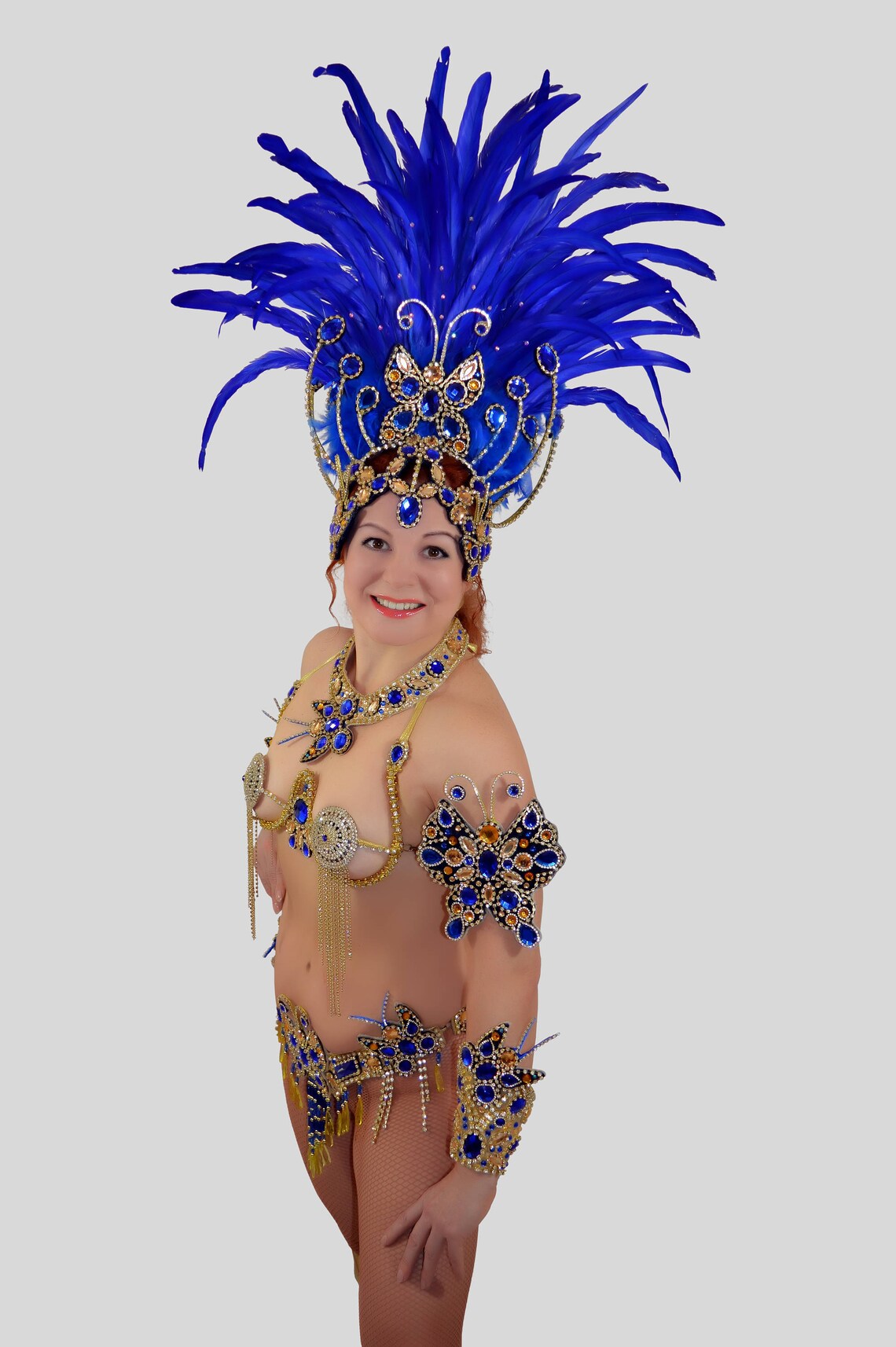 Blue Butterfly Brazilian Rio Carnival SAMBA Dance COSTUME Bikini/show ...