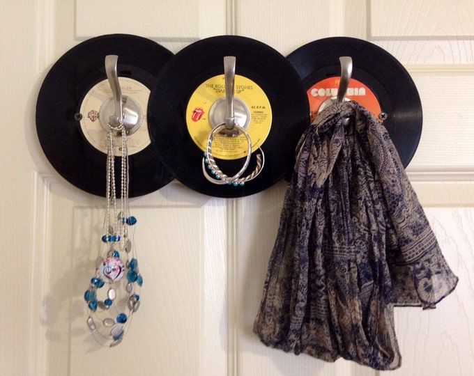 Record Hat and Coat Rack - Etsy