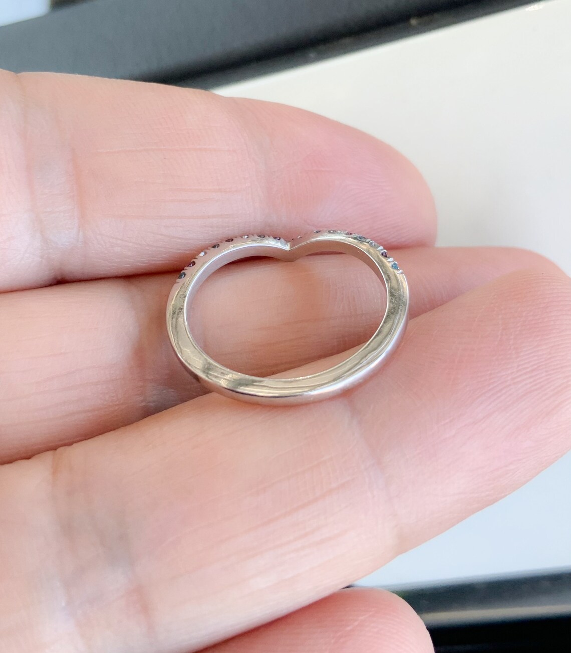 Diamond Ruby Blue Topaz Chevron Ring 1.5m Alternating Pave 3 - Etsy