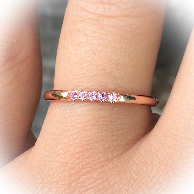 Pink Sapphire Ring - Etsy