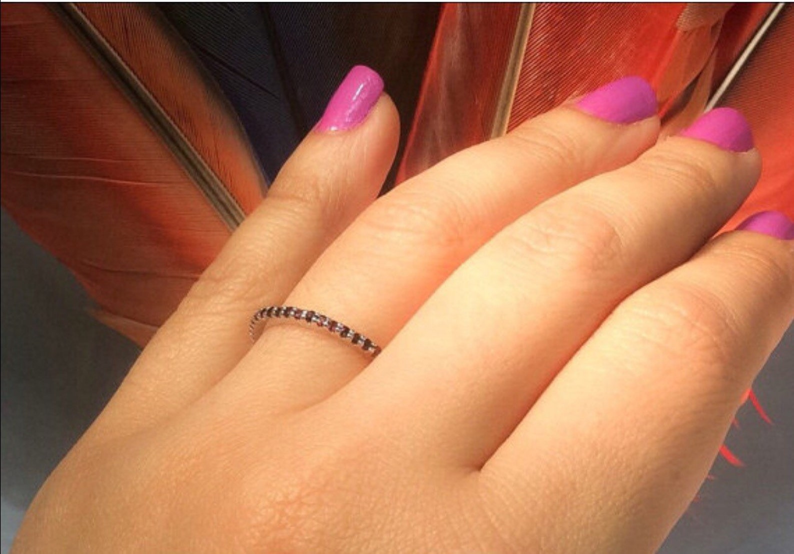 Garnet Full Eternity Band/ 1.7 MM Pave Infinity Ring/ Garnet | Etsy