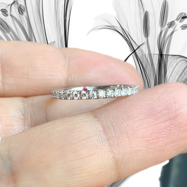 Wedding Band With Hidden Stone - Etsy