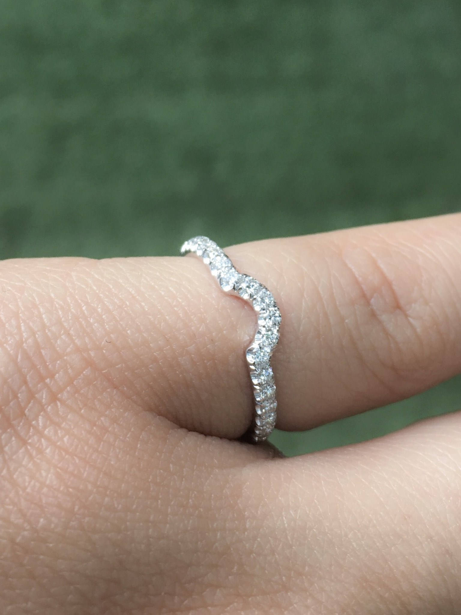 Diamond Women's Solitaire Enhancer Wrap Guard Pave Ring/ 2mm Lab Grown ...