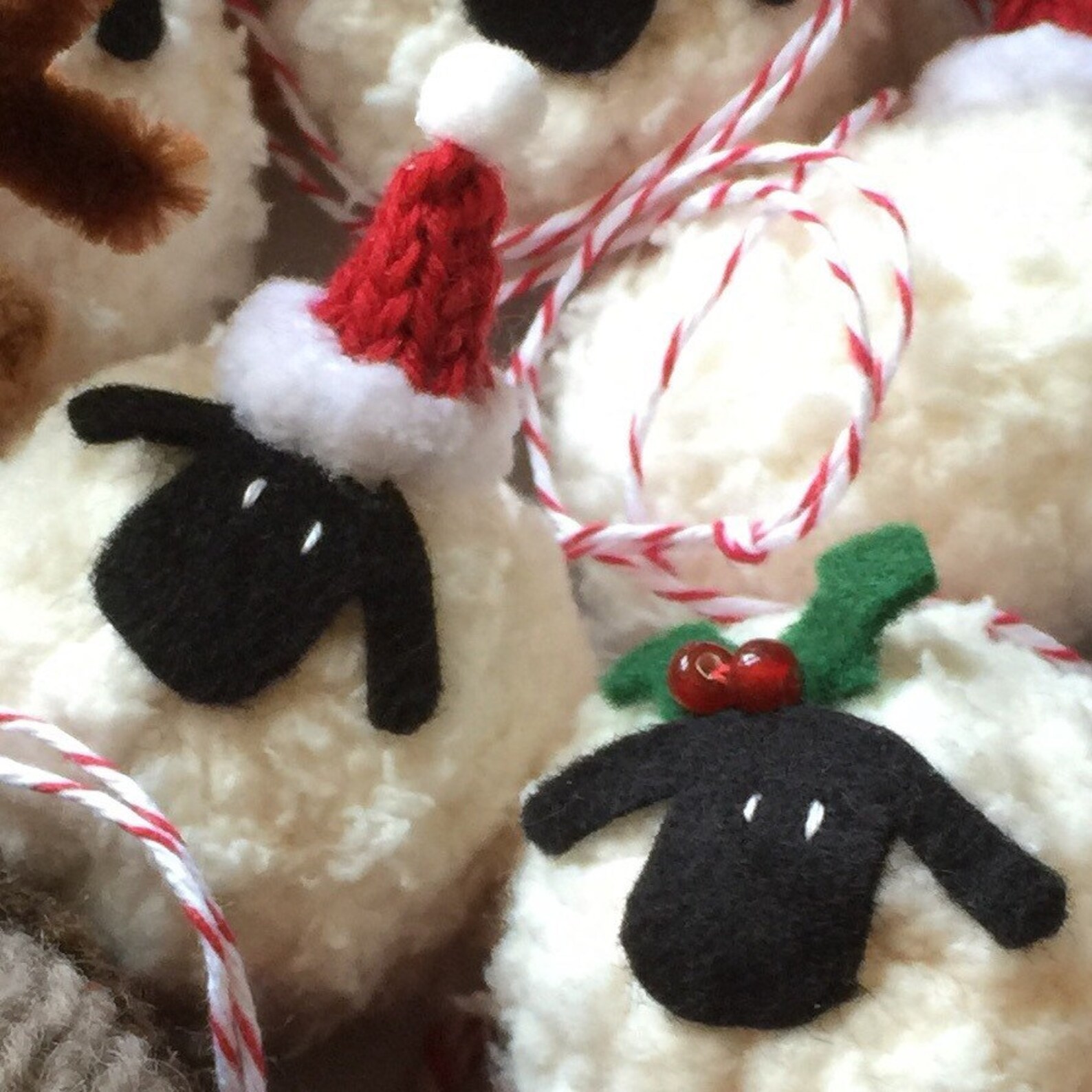 Sheep Decorations Hand Knitted Sheep Ornaments - Etsy UK
