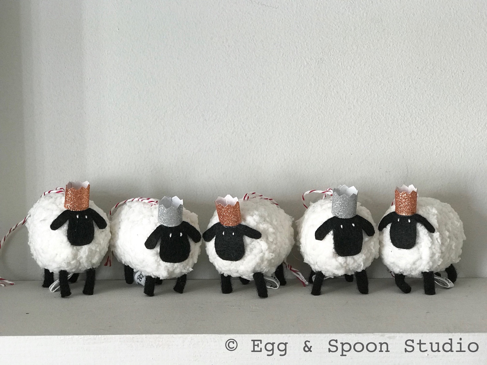 Sheep Decorations Hand Knitted Sheep Ornaments - Etsy UK