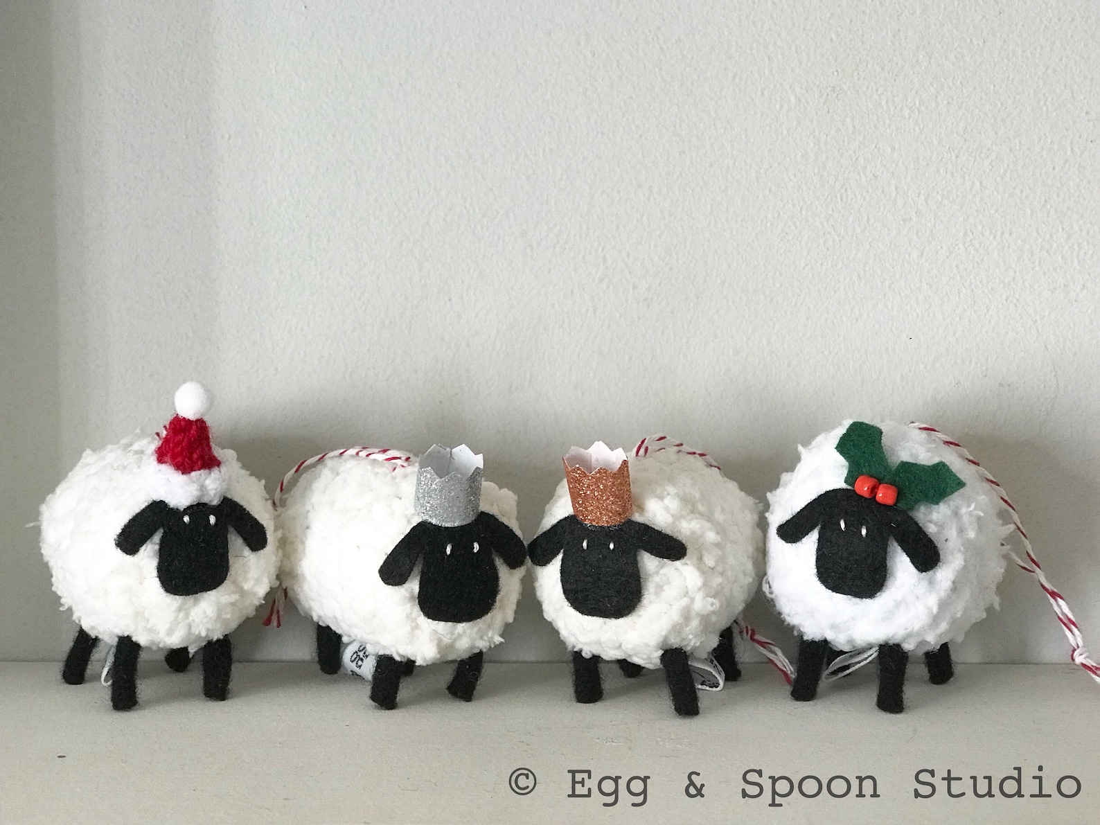 Sheep Decorations Hand Knitted Sheep Ornaments - Etsy UK