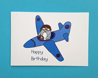 Pilot Birthday Card | Etsy