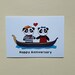 Panda Anniversary Card: Pandas in Love, Venice Gondola - Etsy