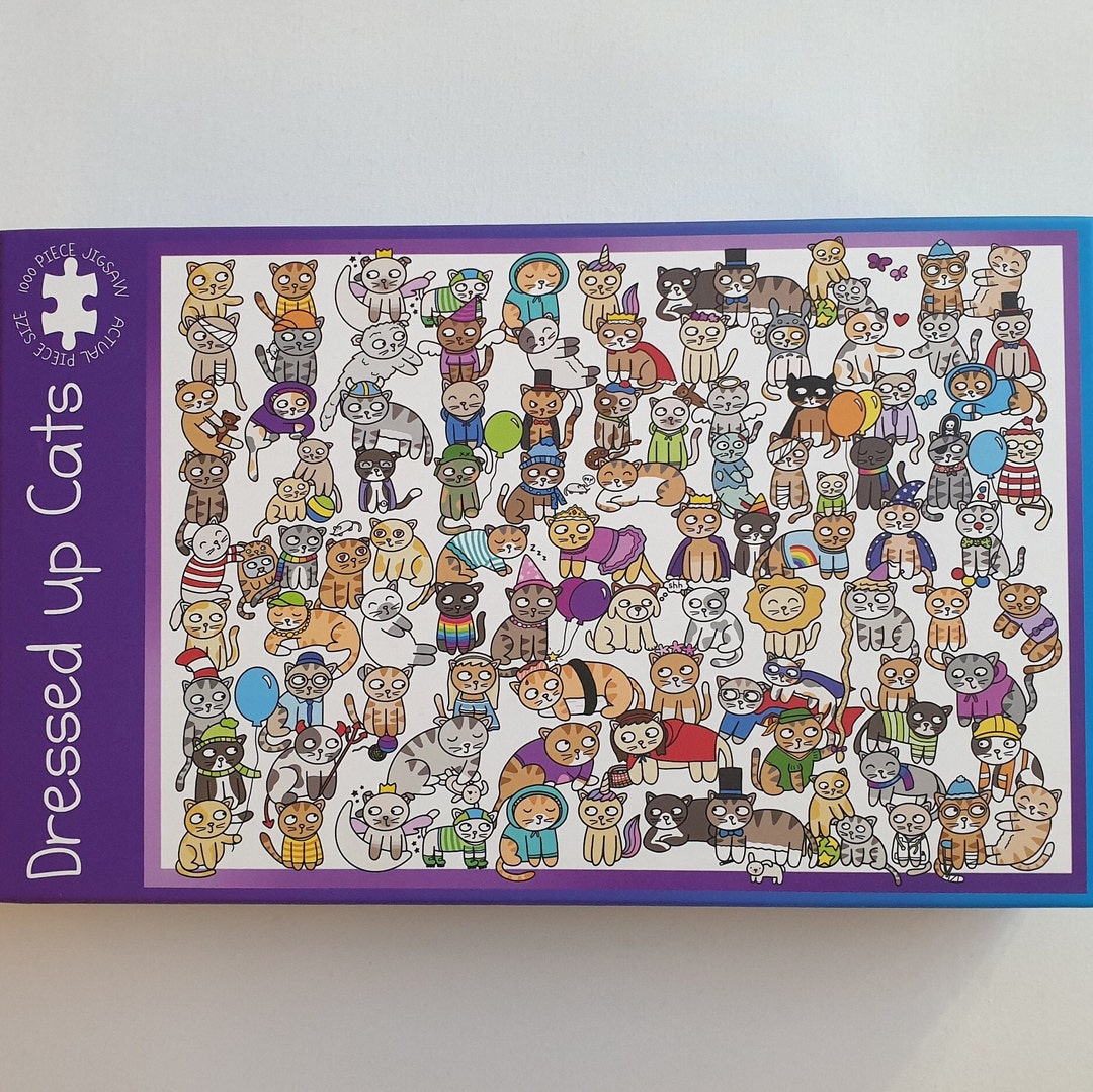 Cat Jigsaw Puzzle 1000 Pieces, Mother's Day Gift, Funny Cat Puzzle, Cat ...