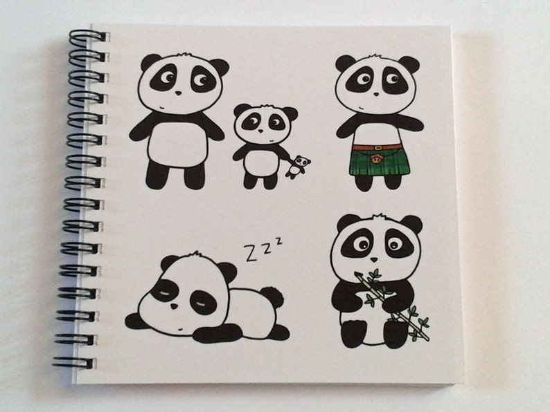 Notebook Cute Panda Gift Journal Panda Birthday Gift - Etsy