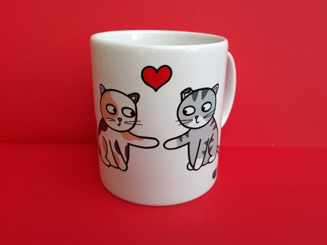Cat Love Mug, Anniversary Gift, Gift for Cat Lover, Love Gift, Cat ...