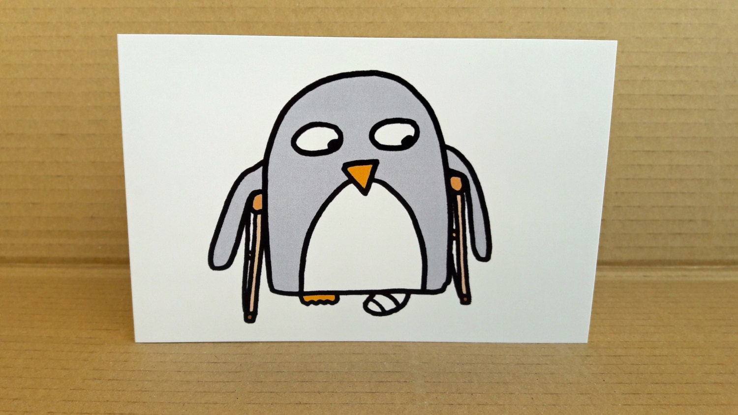 Get well card Broken leg Broken ankle sore foot Funny | Etsy