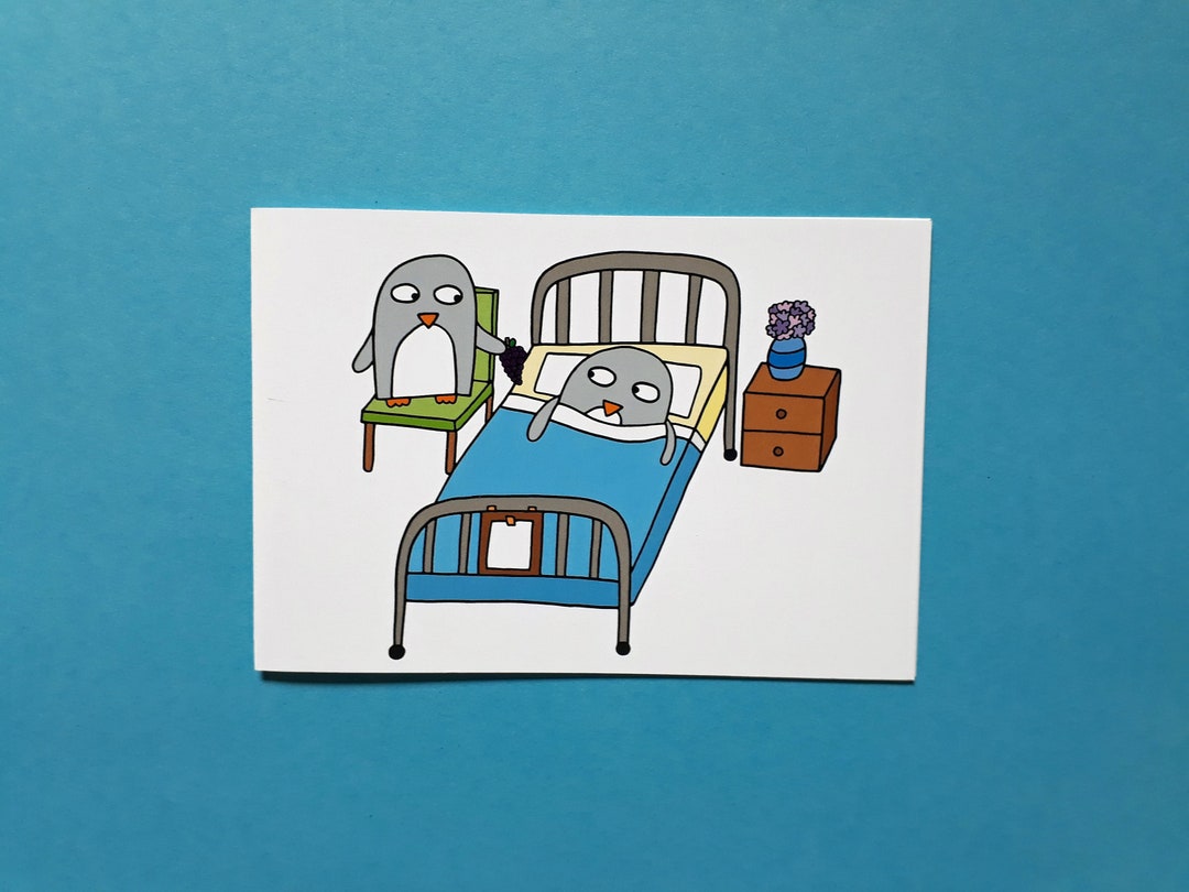 Sorry You Are in Hospital Card - Cute Penguin - Operation - Surgery ...
