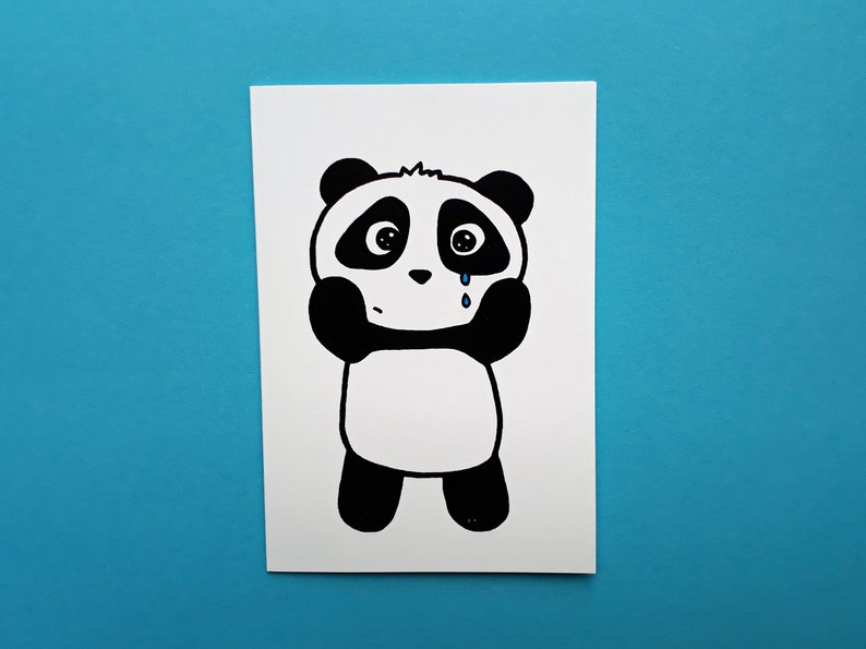 Sorry Card Cute Panda Card Miss You I'm Sorry - Etsy UK