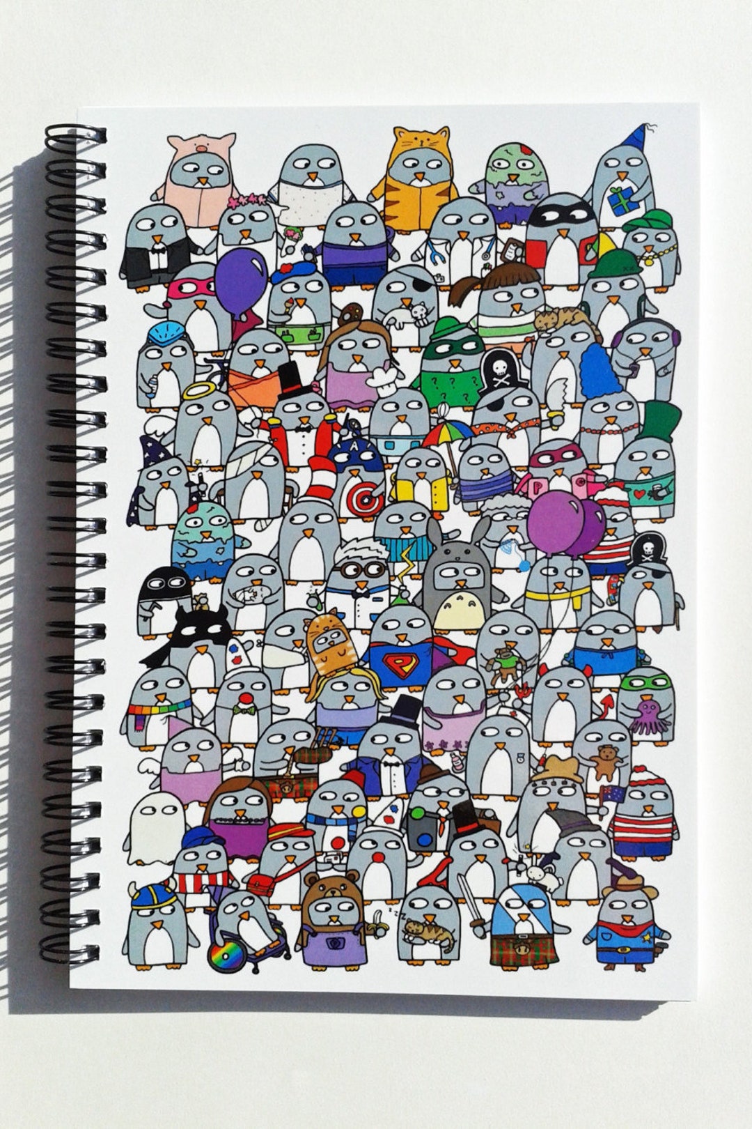 Penguin Notebook Funny Journal Penguin Gift Sketchbook - Etsy UK