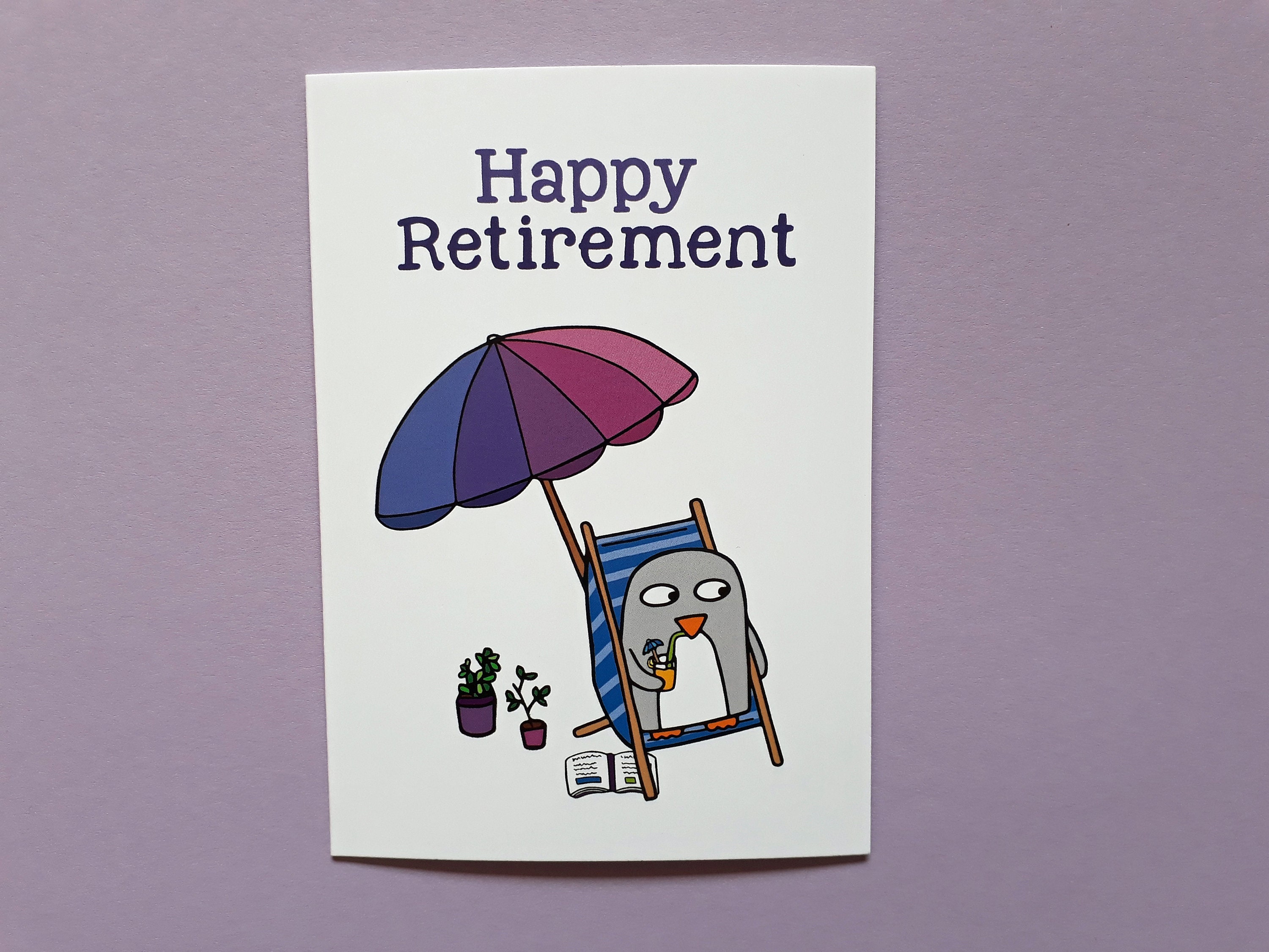 Happy Retirement Card Penguin Retirement Card - Etsy UK