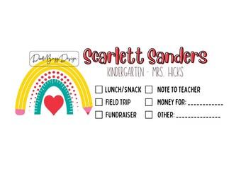 PERSONALIZED SCHOOL ENVELOPE | Coquette Bow Envelope, Back to School ...