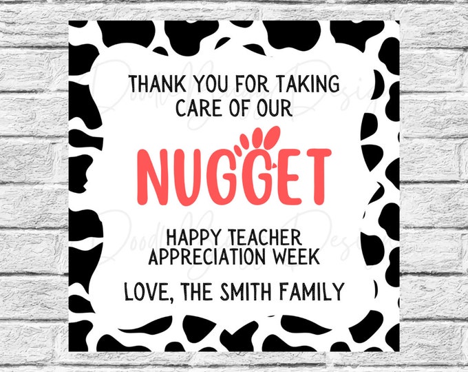 Digital Download Gift Tag I Think You're Fry-tastic Thank You Teacher ...