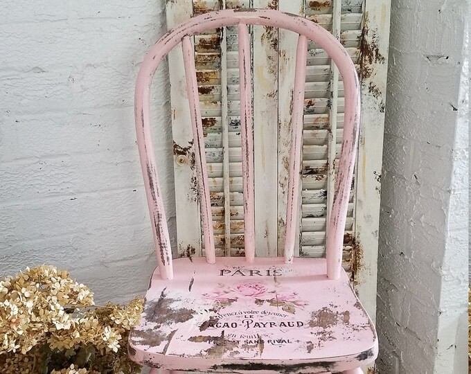 SMALL Wooden Decorative Chair Children Chair Vintage Chair French ...