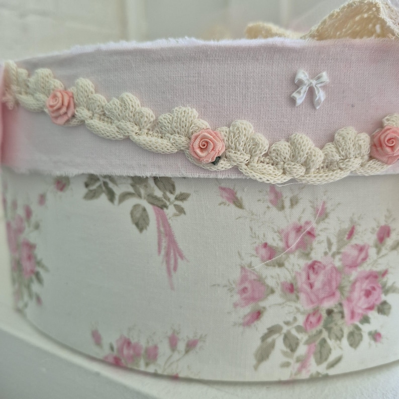 Hand Crafted Shabby Box, Rachell Ashwell and Floral Fabric, Keepsake ...