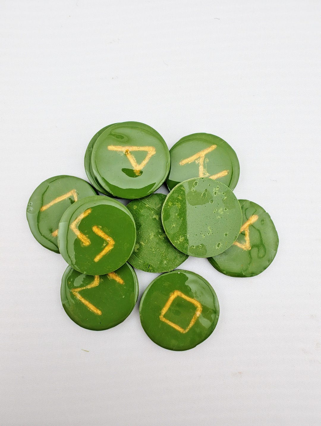 Polymer Clay Elder Futhark Rune Casting Set, Divination, Runecasting ...