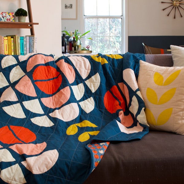 Mid Century Quilt Pattern - Etsy