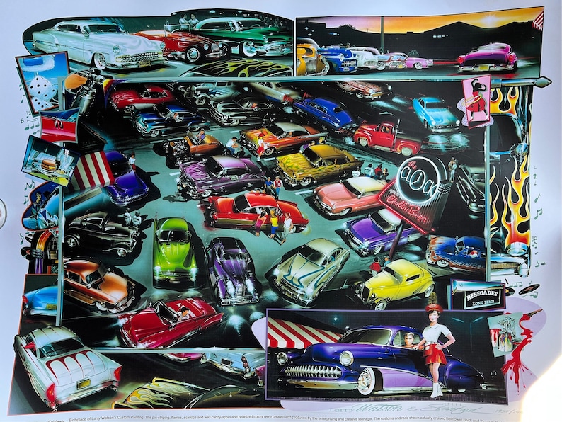 Larry Watson and Steve Stanford Clock Drive-in Poster - Etsy