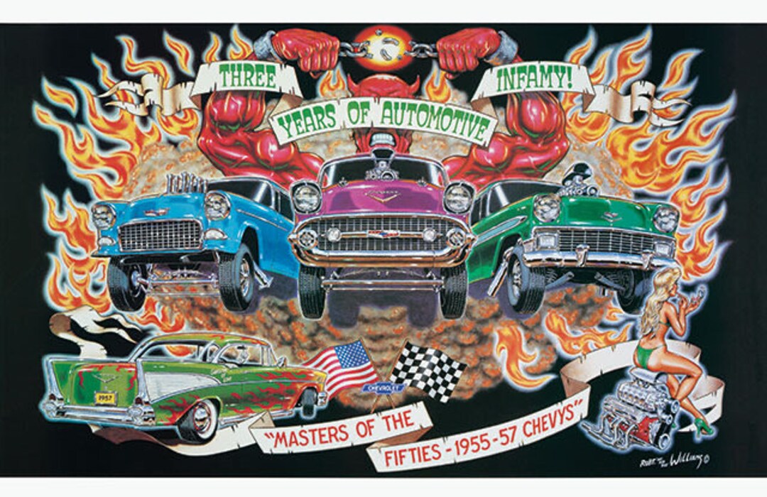 Robert Williams Hot Rod Artist Three Years of Automotive Infamy Poster ...