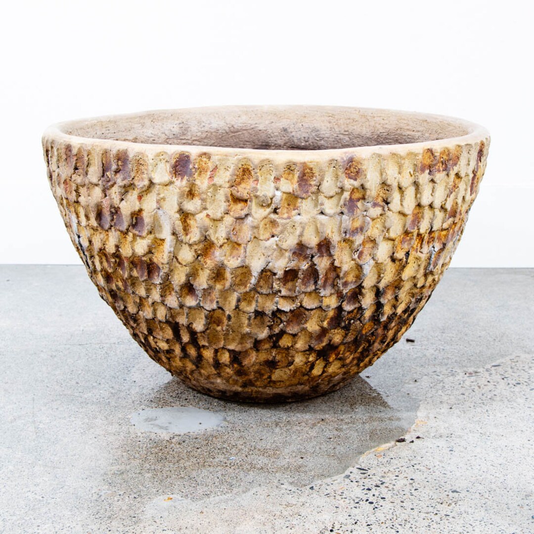Mid Century Modern Planter Thumb Pot Stan Bitters X-large Ceramic Round ...