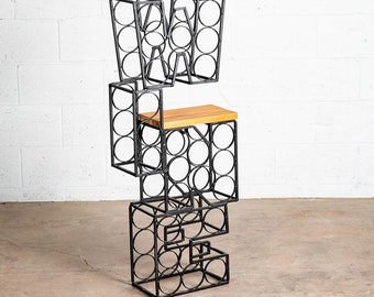 Wood Block Wine Rack - Etsy