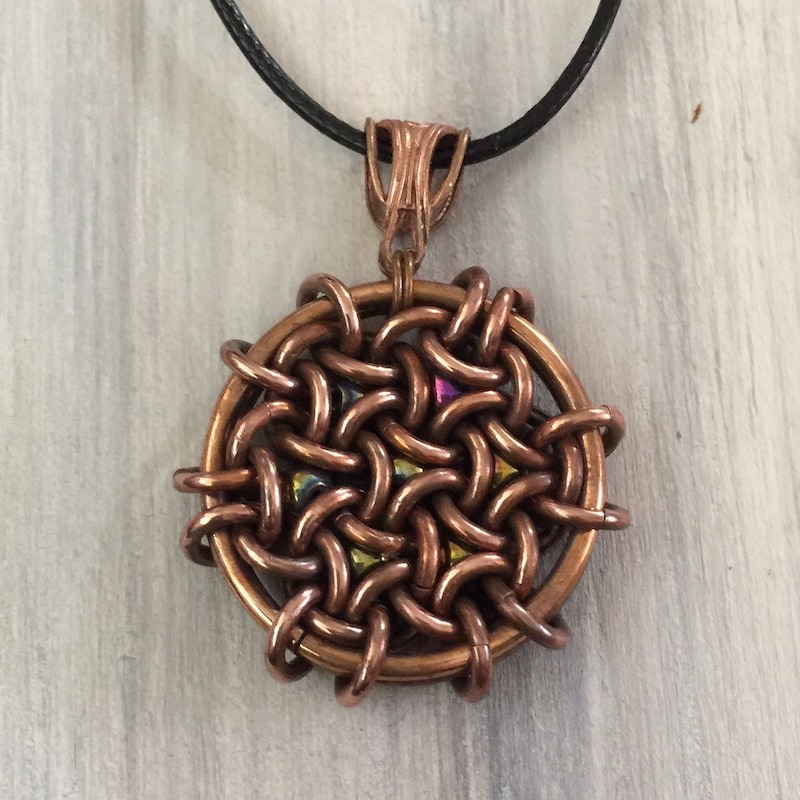 Chainmaille Pendant - Etsy