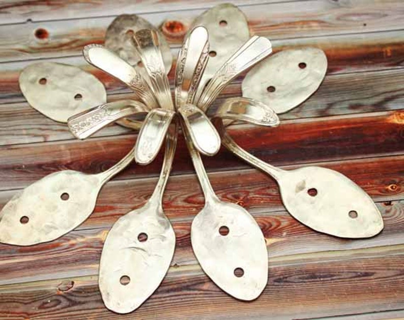 Spoon Wall Hooks Hook Set of 3 Three Teaspoon Small - Etsy