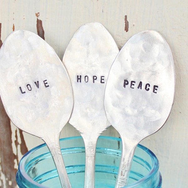 Peace Hope Love Sign - Etsy