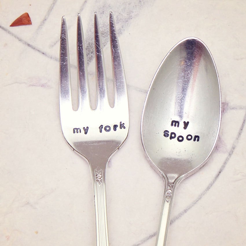 Childs Fork and Spoon Set My Fork My Spoon First Vintage - Etsy