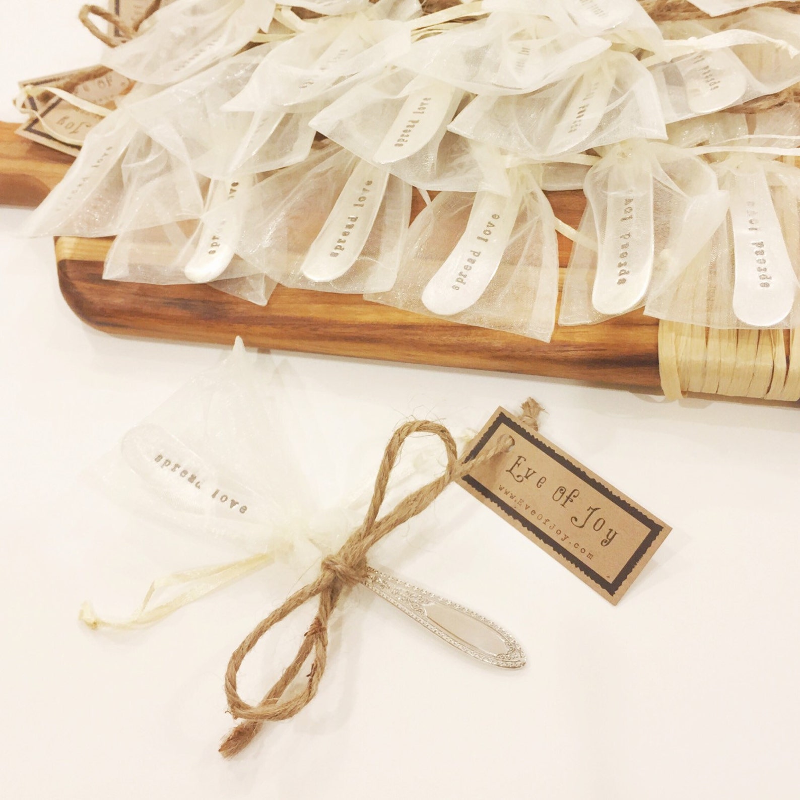 Spreader Set Hand Stamped LOVE Peace HOPE Joy Four 4 - Etsy