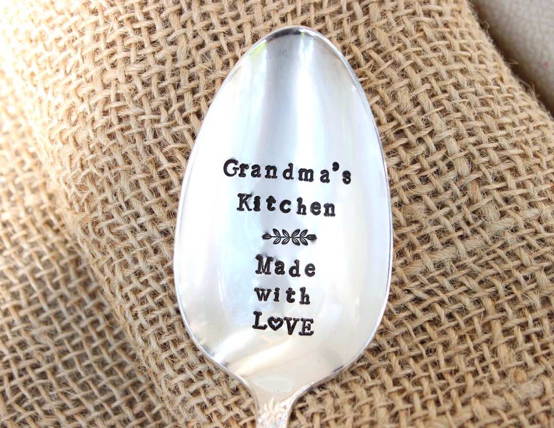 Grandma's Kitchen Spoon - Custom Handstamped Spoon - Thanksgiving ...