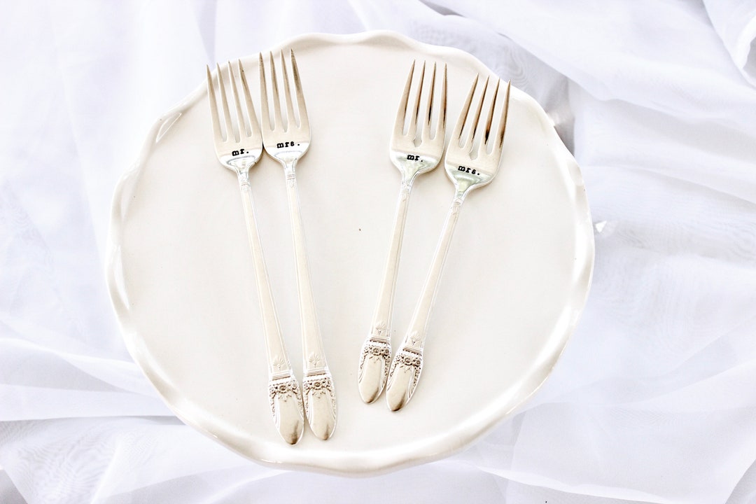 1st Love First Set - Mr. Mrs. Wedding - Custom Vintage Silverplate ...