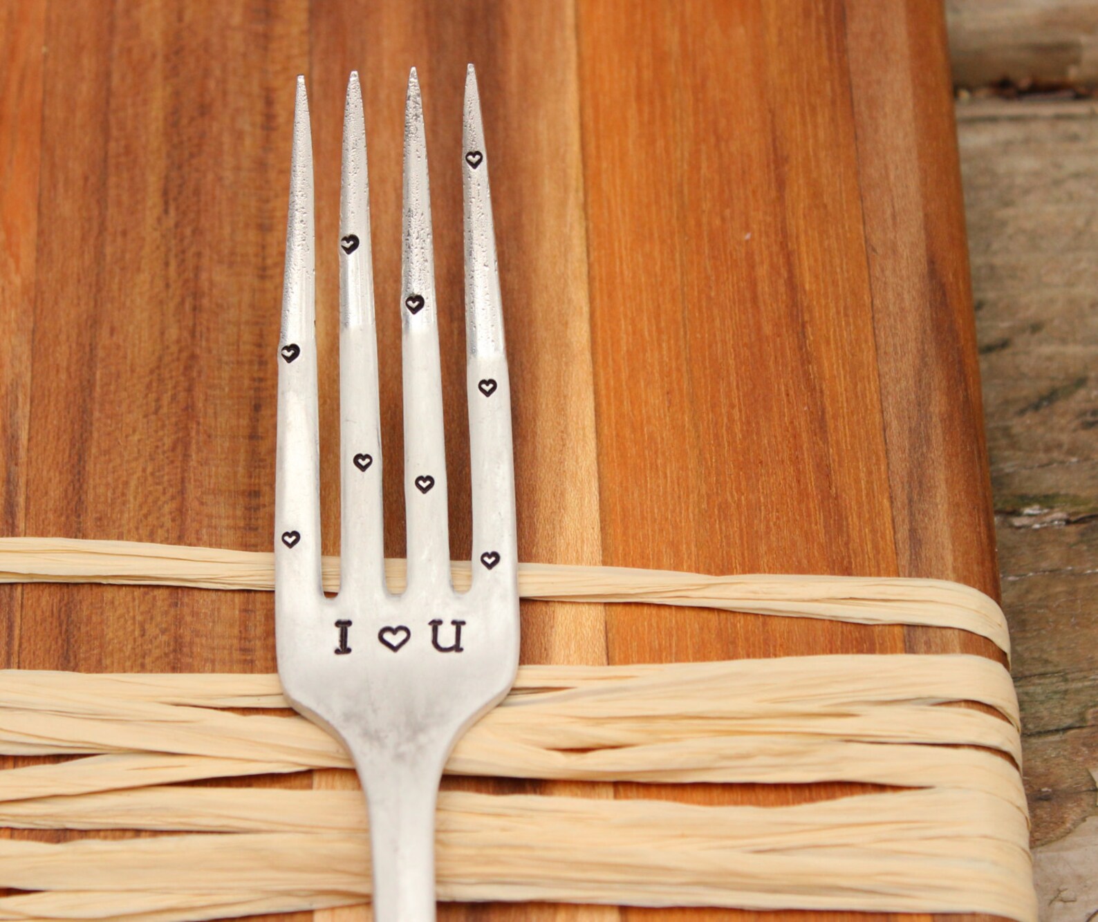 I Love You Fork Heart Message Dessert Cake Dinner Spoon - Etsy