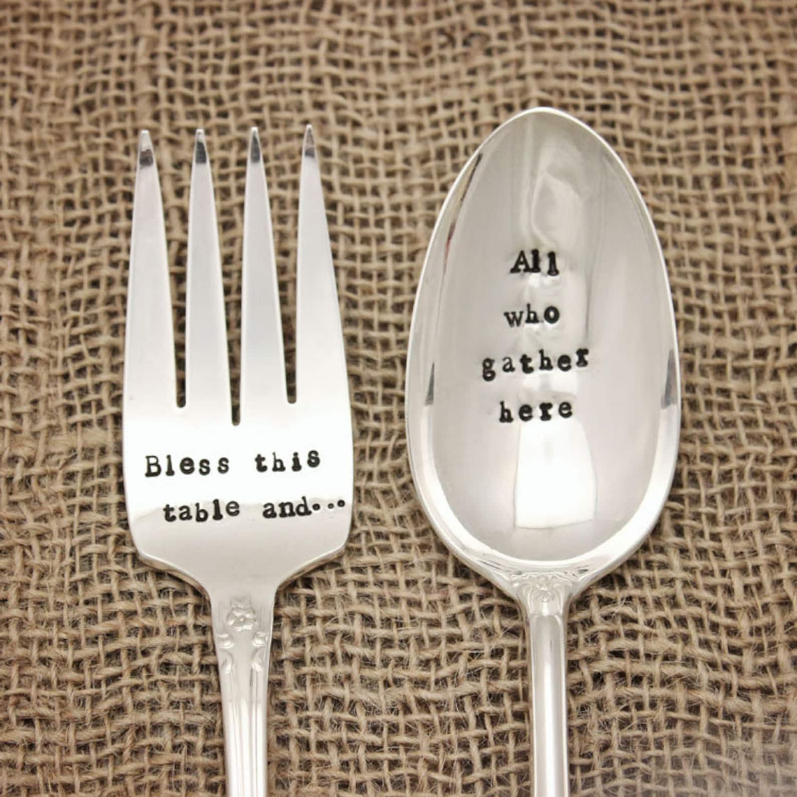 Table Blessing Serving Set Thanksgiving Christmas Easter - Etsy