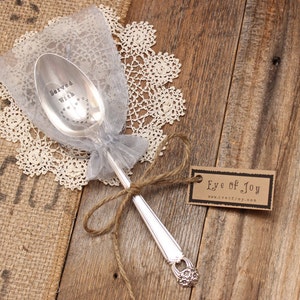 Feast - Hand Stamped Serving Spoon - Thanksgiving - Christmas Season ...