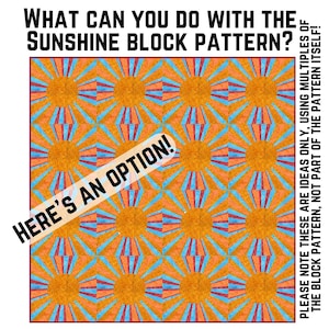 Sunshine Quilt Block PDF Pattern Download - Etsy