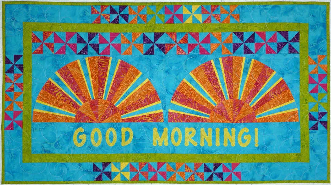 Good Morning Paper Piecing Pattern - Etsy