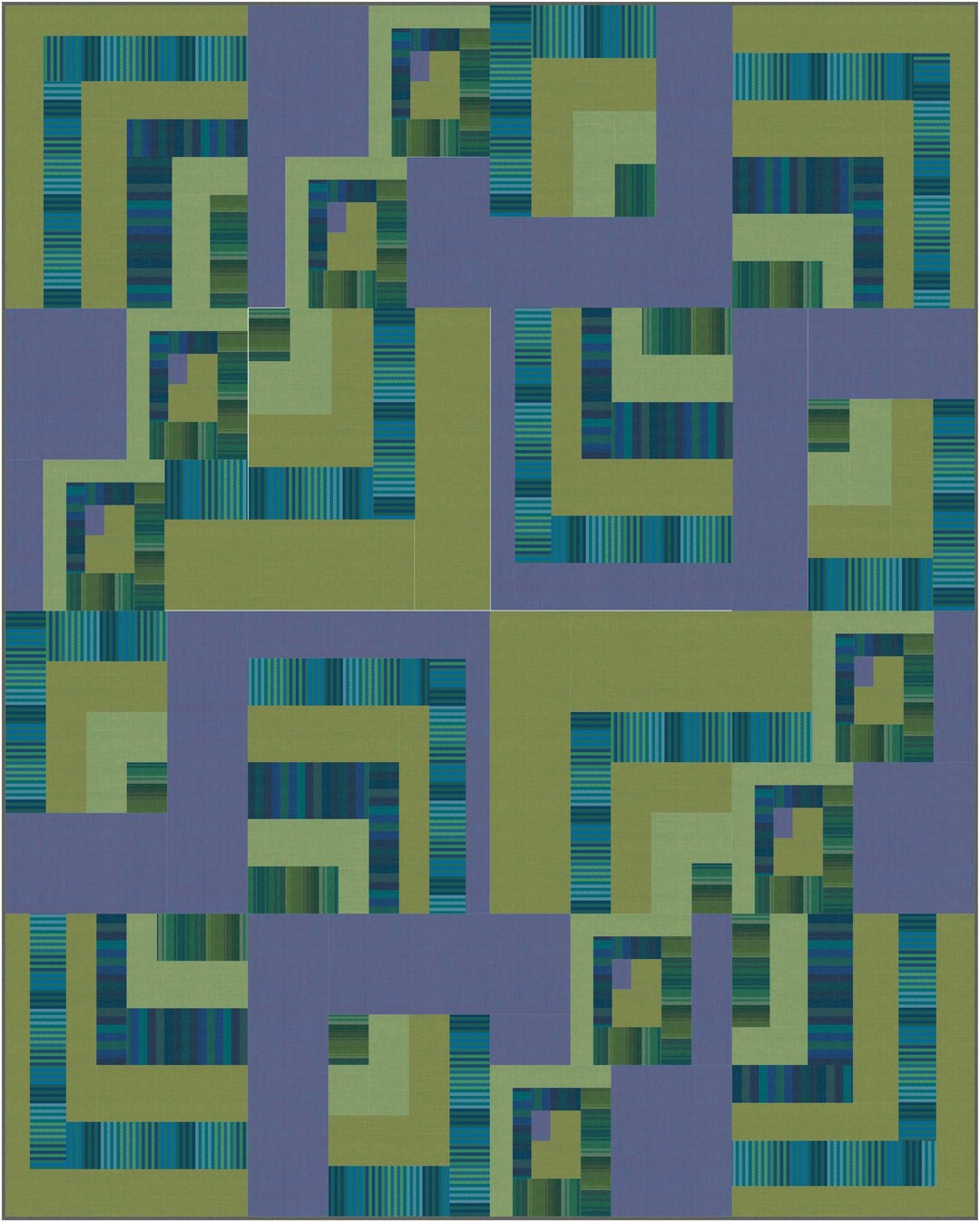 Interrupted Quilt PDF Pattern Download - Etsy