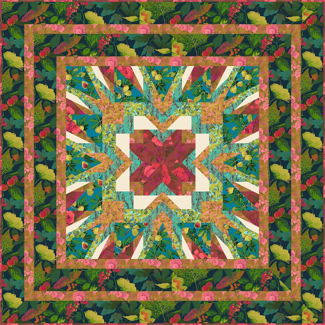 Burst PDF Download Quilt Pattern - Etsy