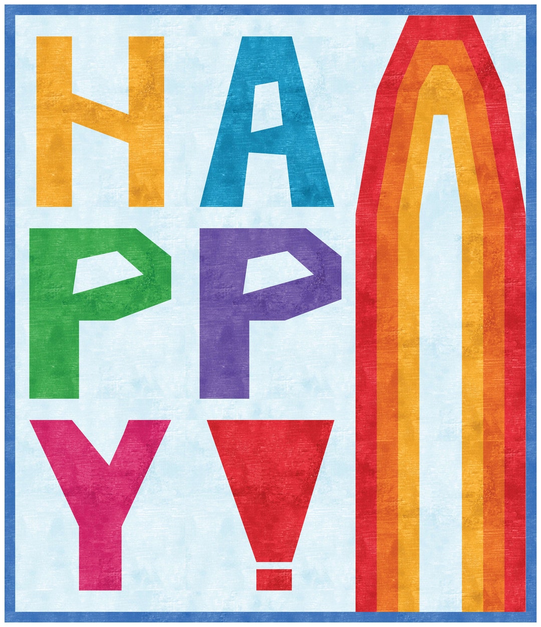 Happy Mini Quilt PDF Pattern Download - Etsy