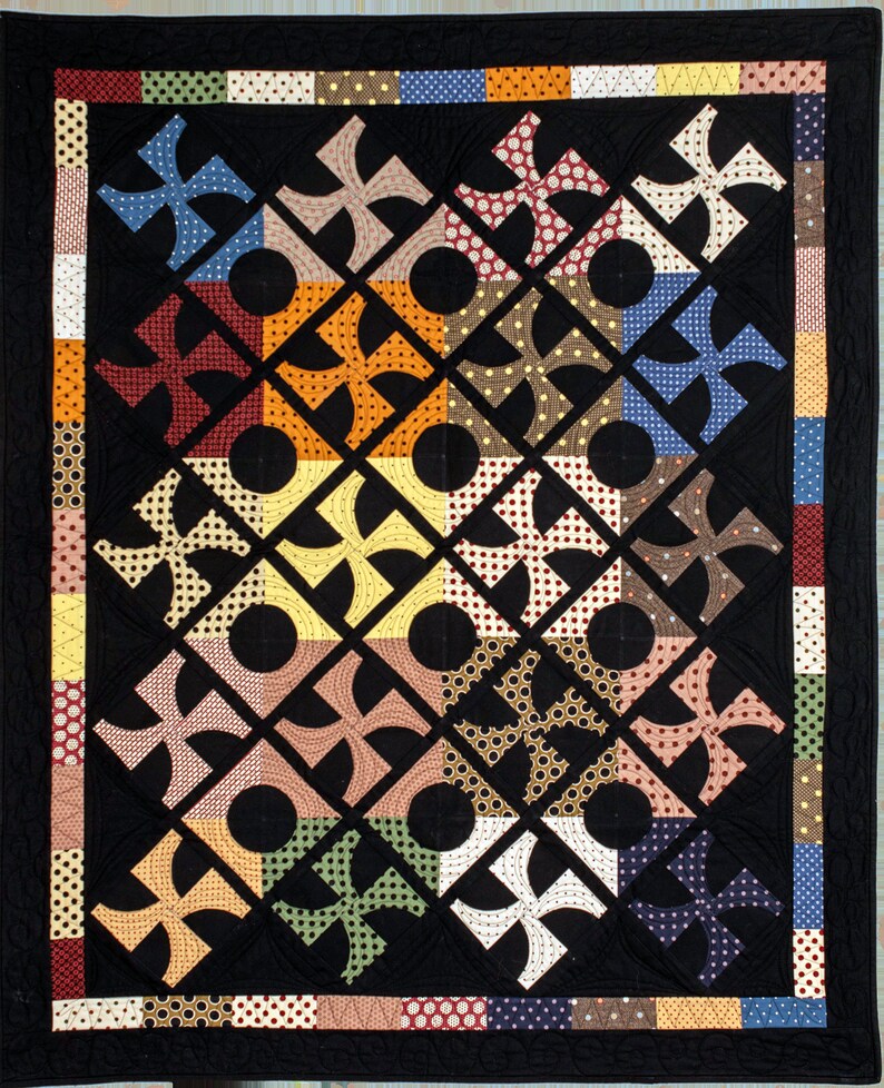 Dutch Windmills Quilt PDF Pattern Download - Etsy